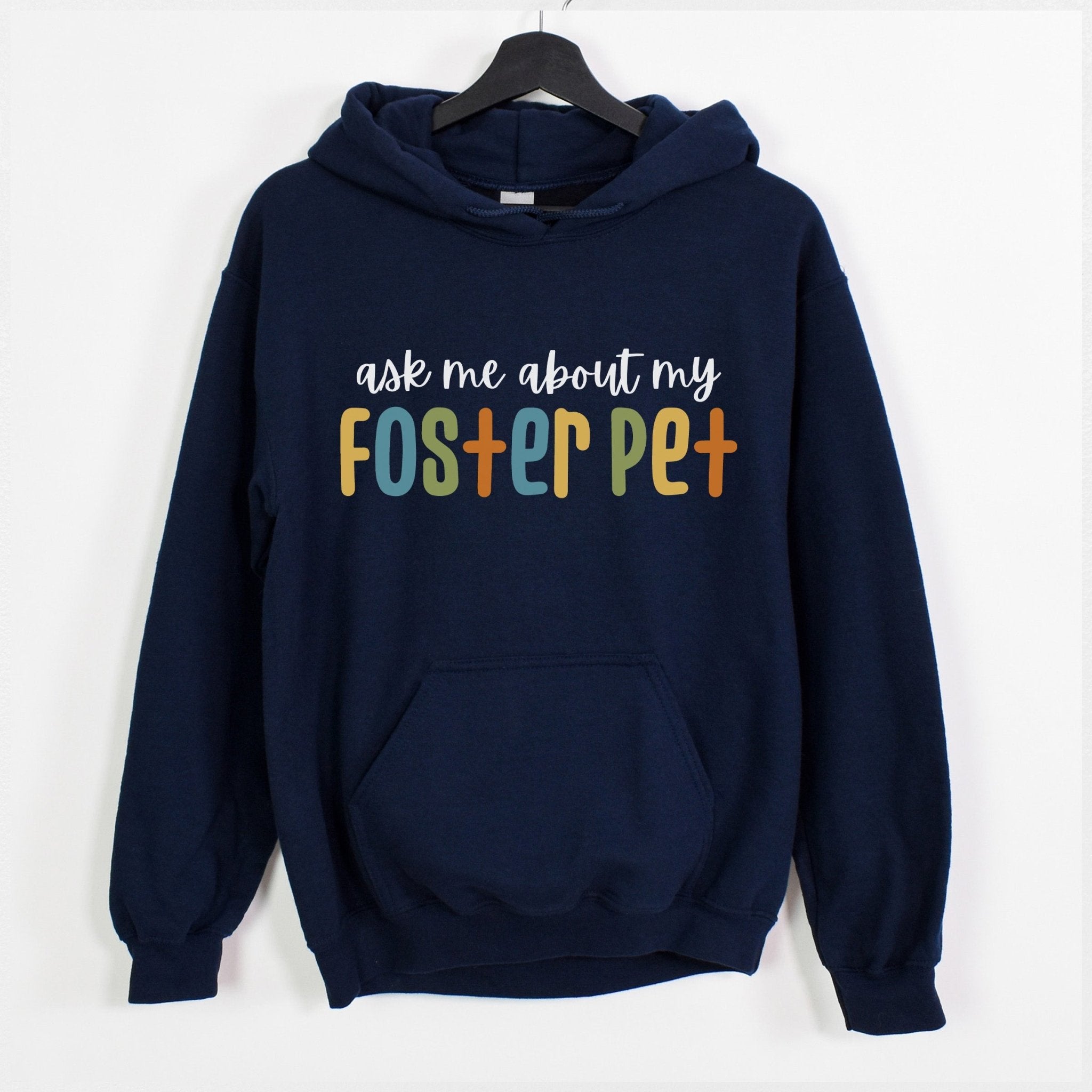 Ask Me About My Foster Pet - Retro Colors – Detezi Designs