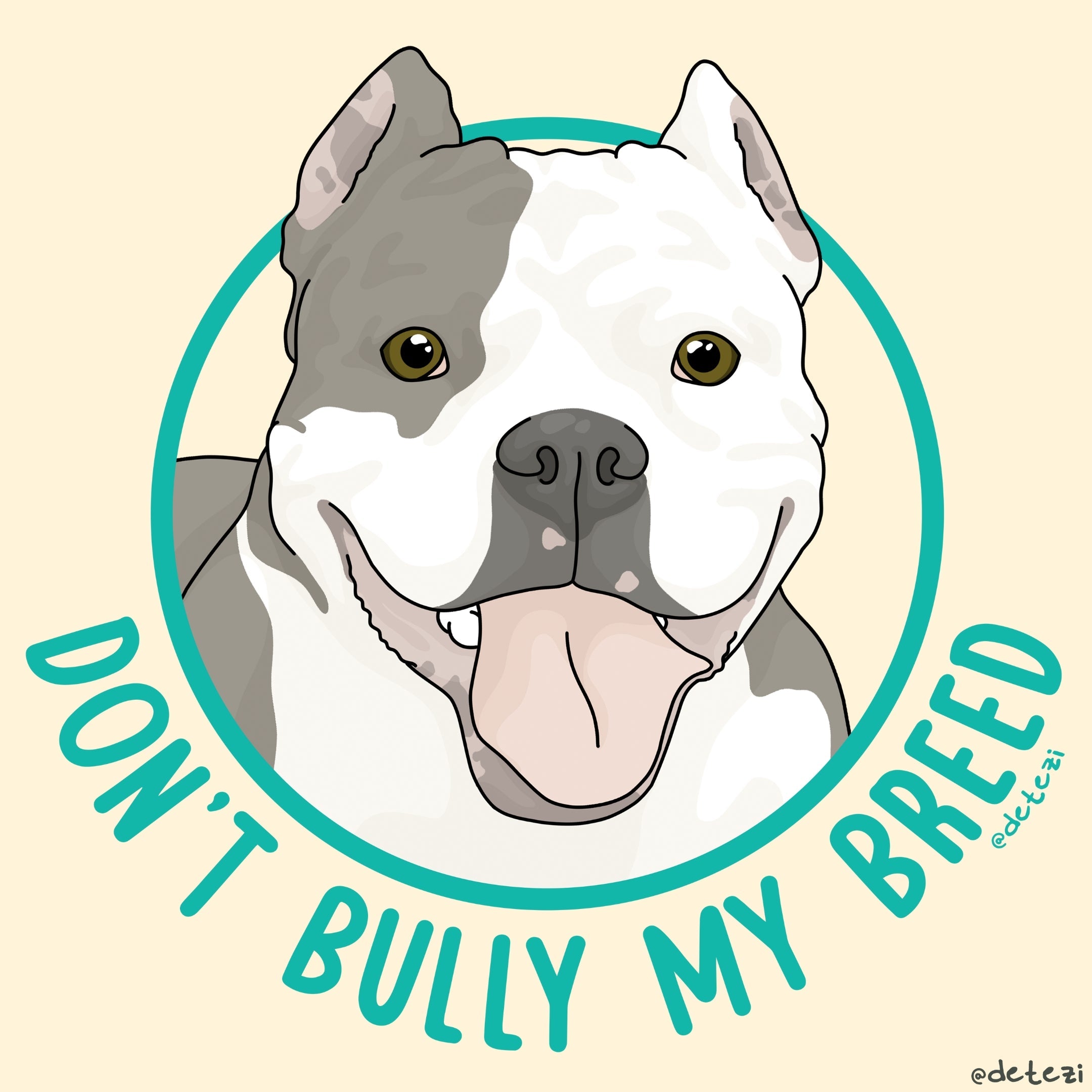 Dont Bully My Breed Logo Don't Bully My Breed – Detezi Designs